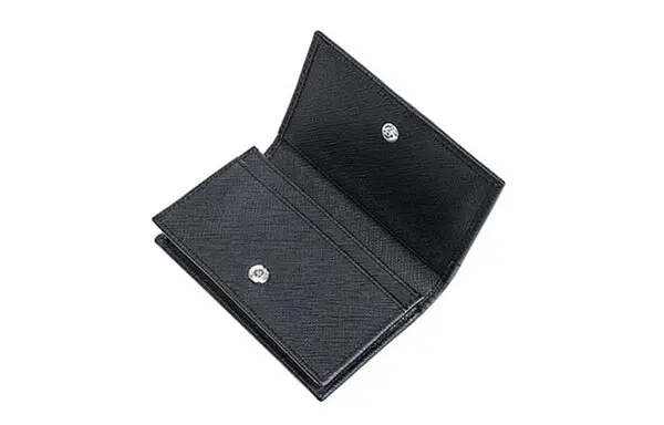 Prada Ss26 Saffiano Leather Flap Card Case