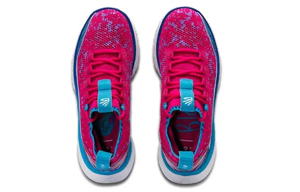 Under Armour Curry Flow "pi Day" Athletic Sneakers - Blue/pink