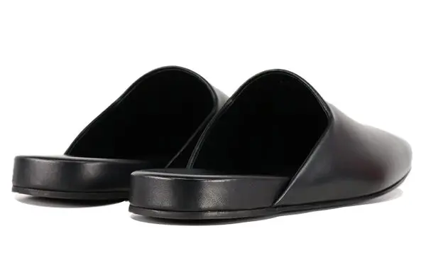 Balenciaga Leather Mules - Black
