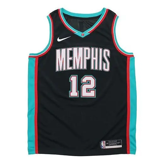 Nike Ja Morant Memphis Grizzlies 2020/21 Classic Edition Swingman Jersey #12 - Black/red/white