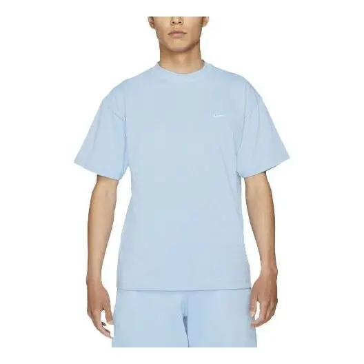Nike Lab Solo Swoosh Basic Sports Short Sleeve - Blue