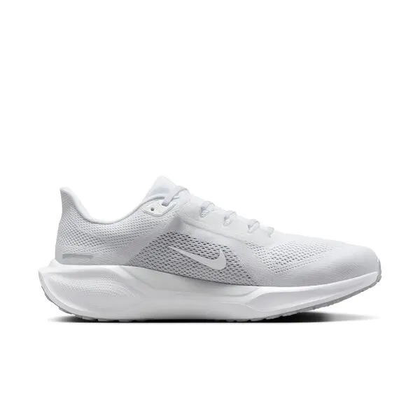 Nike Zoom Pegasus 41 Extra Wide Athletic Sneakers - White/pure Platinum/metallic Silver