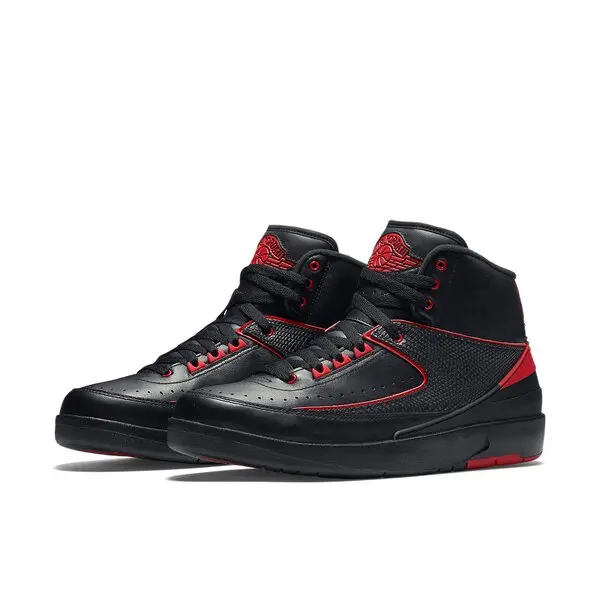 JORDAN Air 2 Retro 'alternate 87' High Top Sneakers - Black/varsity Red