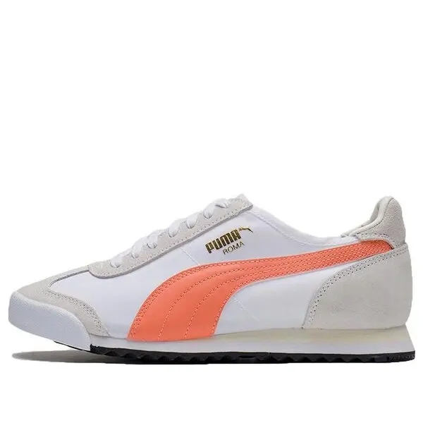 PUMA Roma Og Nylon Low Top Sneakers - White/gray/orange