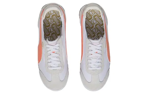 PUMA Roma Og Nylon Low Top Sneakers - White/gray/orange