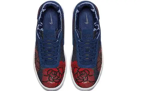 Nike Force 1 Floral Sequin Sneakers