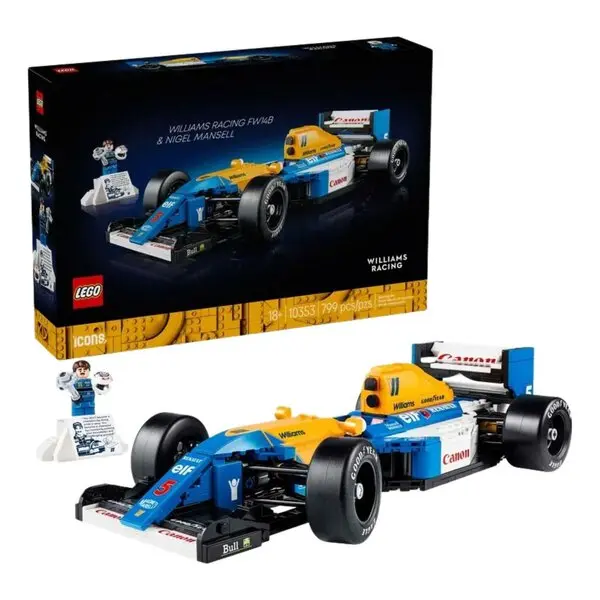 Lego Icons Williams Racing Fw14b & Nigel Mansell Set - Multi-color