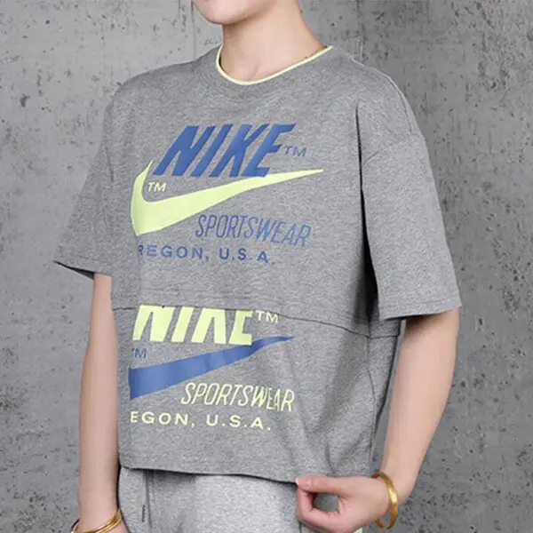Nike Logo Splicing Casual Short Sleeve T-shirt