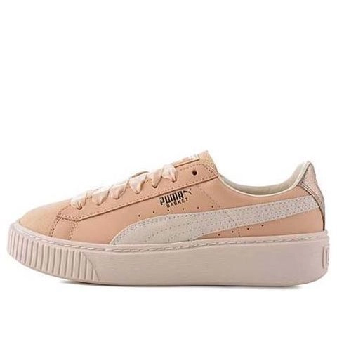 PUMA Basket Platform Up "natural Vachetta" Sneakers - Pink