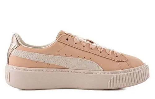 PUMA Basket Platform Up "natural Vachetta" Sneakers - Pink