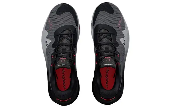 Under Armour Spawn 4 Mid Top Basketball Sneakers - Grey/black/red