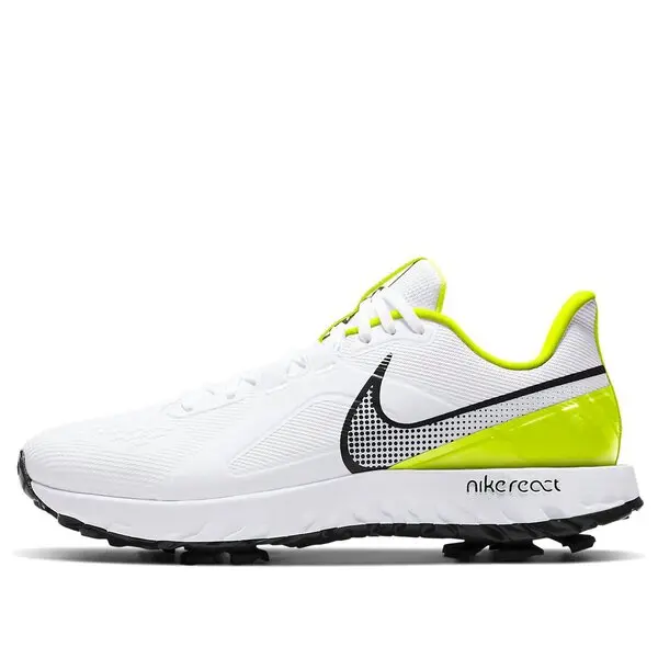 Nike React Infinity Pro Golf Shoes - White/yellow