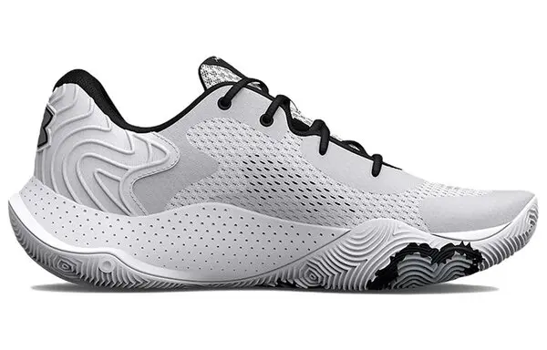 Under Armour Spawn 4 Mid Top Basketball Shoes - Gray