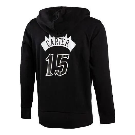 Mitchell & Ness X Nba Toronto Raptors Logo Hoodie 'vince Carter 15 - Black