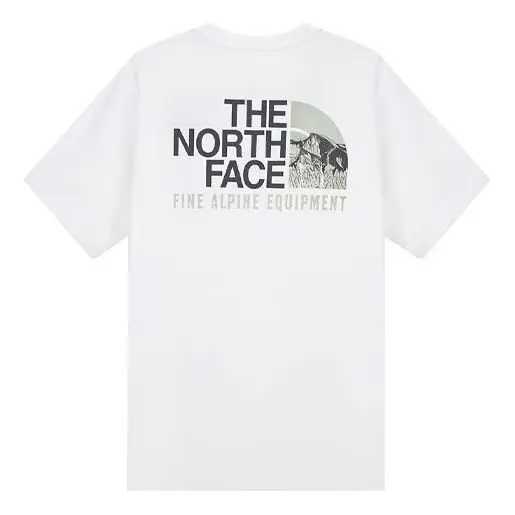 The North Face Logo Woodcut Dome T-shirt - White