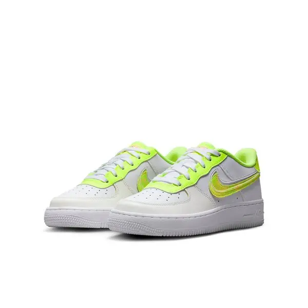 Nike Force 1 Lv8 Low Top Sneakers - White/volt