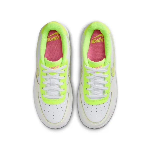 Nike Force 1 Lv8 Low Top Sneakers - White/volt