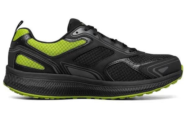 Sketchers Go Run Consistent Athletic Sneakers - Black/yellow
