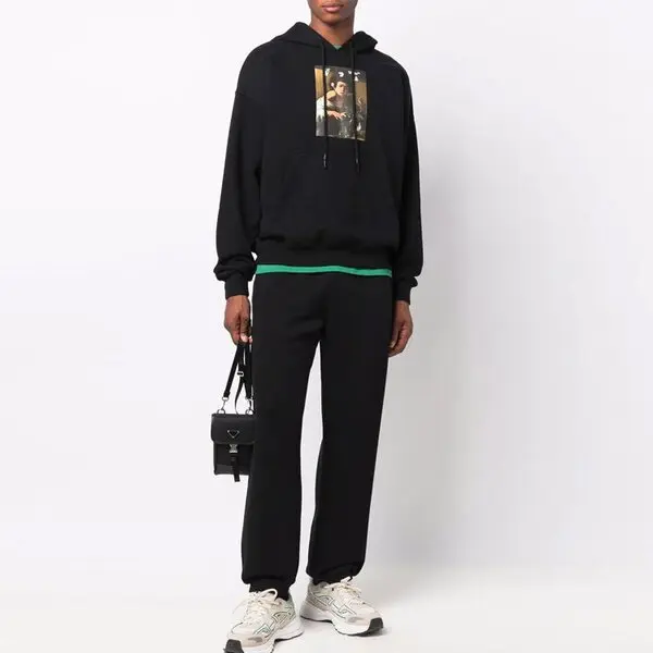 Off-White Fw21 Alphabet Print Drawstring Pullover