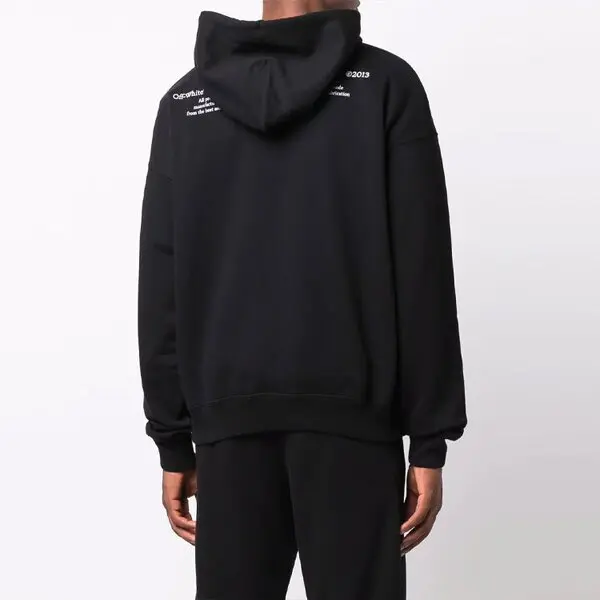 Off-White Fw21 Alphabet Print Drawstring Pullover