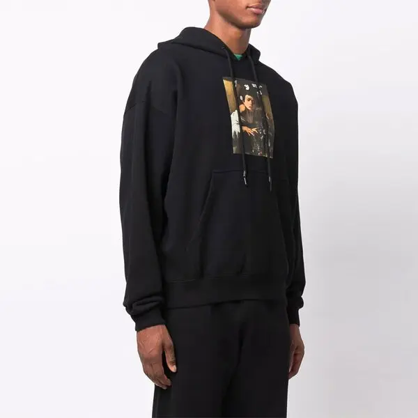Off-White Fw21 Alphabet Print Drawstring Pullover