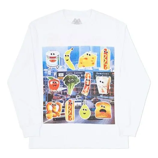 PALACE Long Sleeve Printed Shirt - White