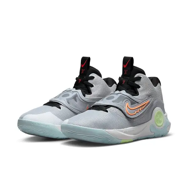 Nike Kd Trey 5 X Mid Top Sneakers - Wolf Grey/white/barely Volt
