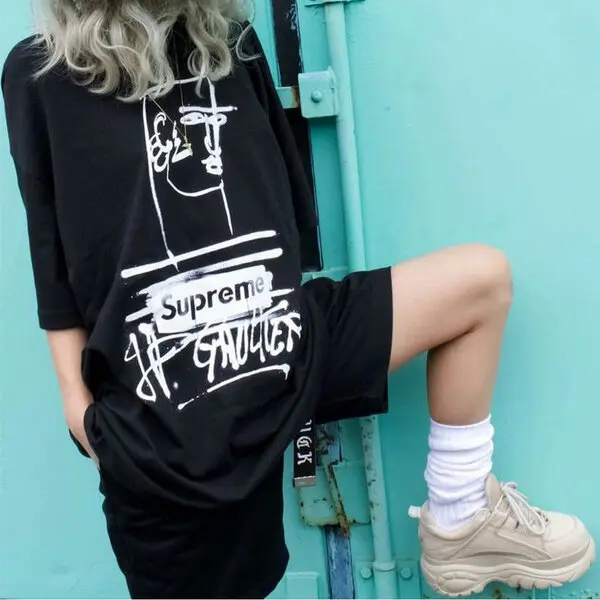 Supreme Ss19 X Jean Paul Gaultier Tee - Black