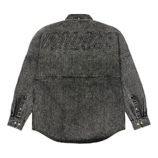 PALACE Denim Bossy Back Logo Denim Shirt - Black