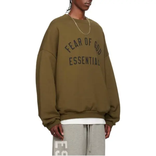 Fear Of God Fleece Crewneck - Olive