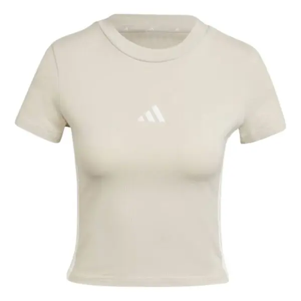 Adidas 3-stripes Slim T-shirt - White