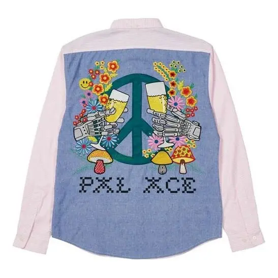PALACE Embroidered Peace Sign Long Sleeve Shirt