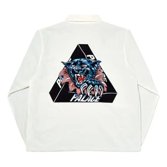 PALACE Triangle Pattern Logo Lapel Jacket - White