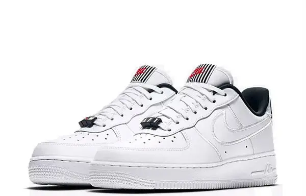 Nike Force 1 '07 Se Lx "broken Hearted" Sneakers - White/black