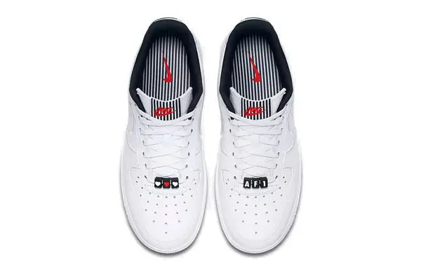 Nike Force 1 '07 Se Lx "broken Hearted" Sneakers - White/black