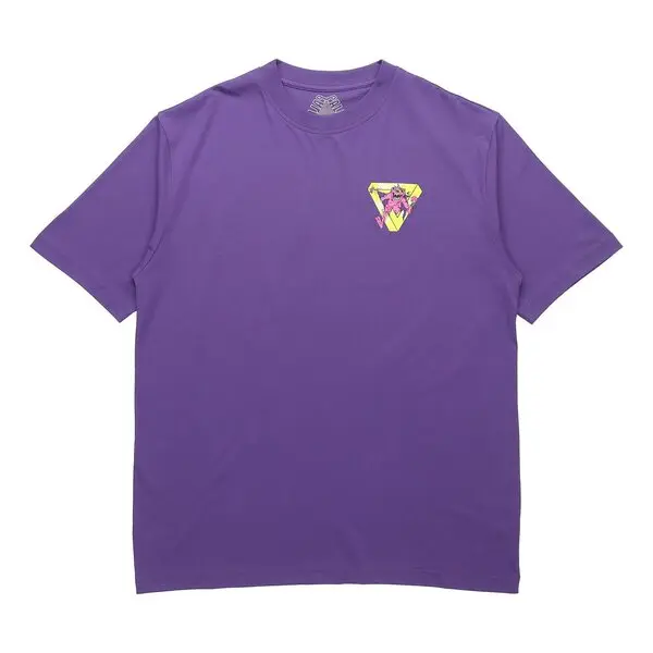 PALACE X M-zone Crossover Small Tri-ferg Pattern Short Sleeve T-shirt - Purple