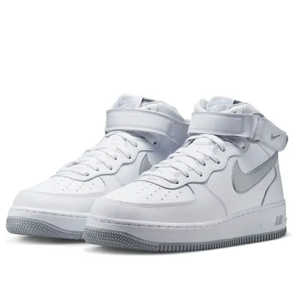 Nike Force 1 Mid '07 Sneakers - White/wolf Grey