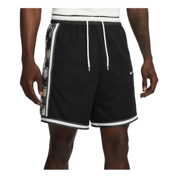 Nike Dri-fit Pattern Print Basketball Shorts - Black
