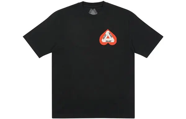 PALACE Heart Shape Tri-ferg Short Sleeve T-shirt - Black