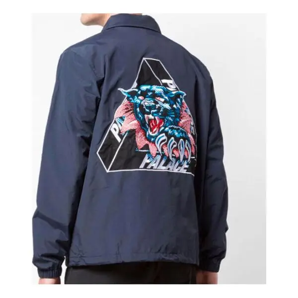 PALACE Pattern Logo Lapel Jacket - Cyan