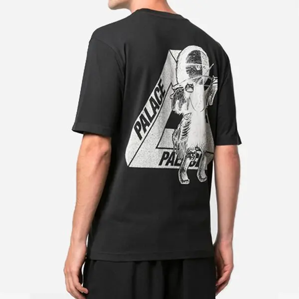 PALACE Graphic Print Short Sleeve T-shirt - Black