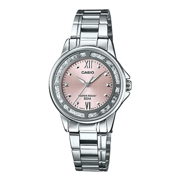 Casio Stainless Steel Analog Watch - Pink
