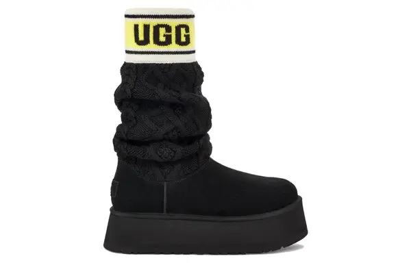 UGG Classic Sweater Letter Boot