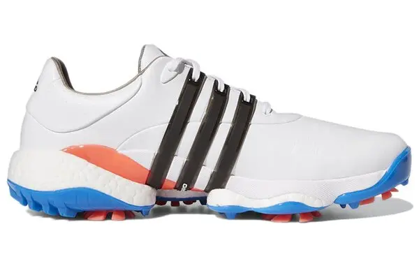 Adidas Tour 360 22 Golf Shoes - White/blue