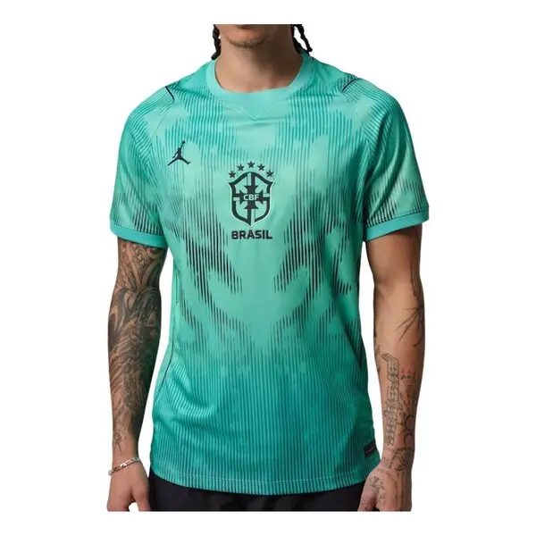 JORDAN Air Brazil 2026 Stadium Goalkeeper Replica Jersey - Light Menta/black