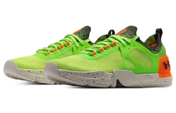 Under Armour Tribase Reign 4 Athletic Sneakers - Green/orange