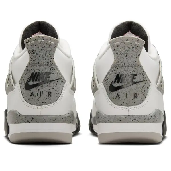 JORDAN 4 Retro "white Cement" 2025 - Summit White/fire Red/tech Grey