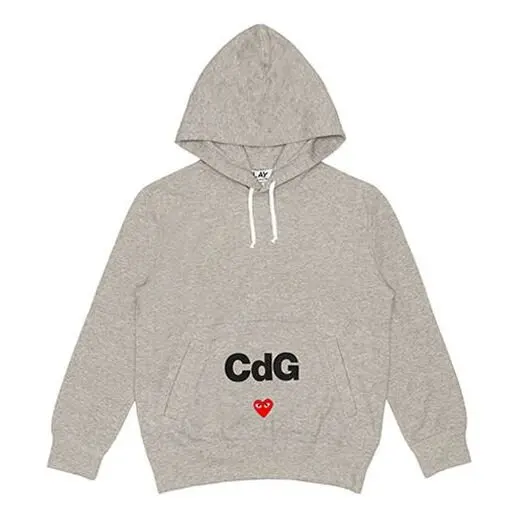 Play Comme Des Garcon X Cdg Logo Drawstring Hoodie