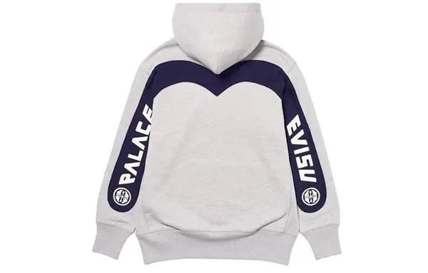 PALACE X Evisu Logo Hoodie - Grey