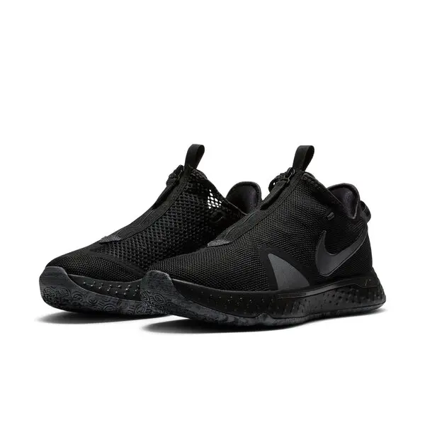 Nike Pg 'metallic Dark Grey' Basketball Sneakers - Black